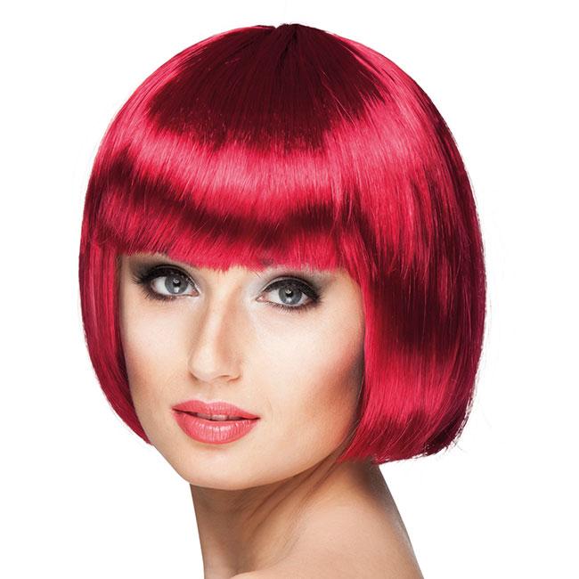 Perruque Sexy Bob - rouge foncé à prix minis sur decoagogo.fr
